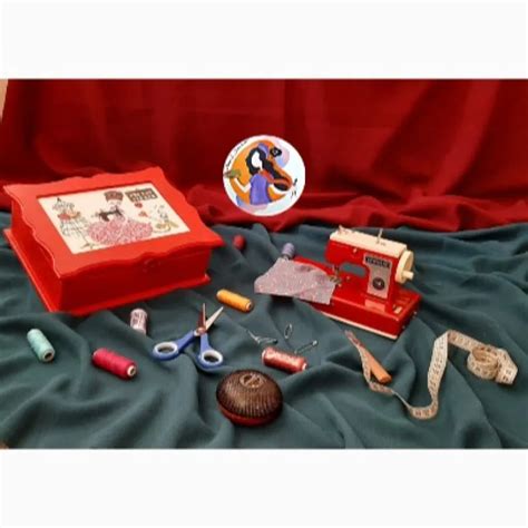 کمدا قیمت و خرید جعبه خیاطی چوبی رنگ قرمز