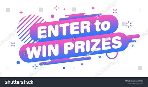 Modern Banner Important Enter Win Prizes Stock Vector Royalty Free 2033705669 Shutterstock