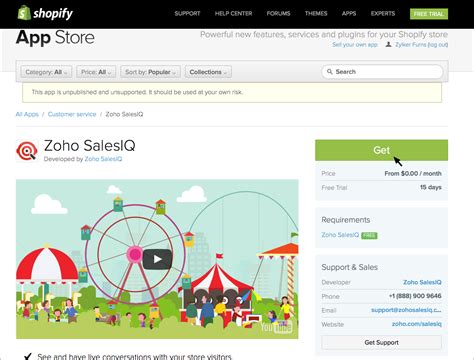 Integrate Zoho Salesiq With Shopify Plugin