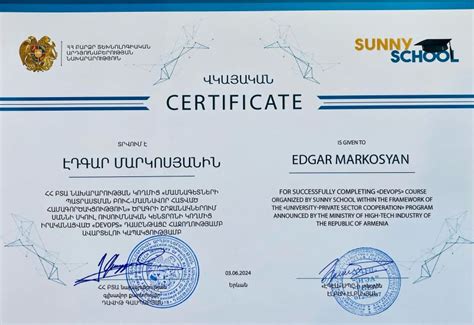 Edgar Markosyan On Linkedin Devops Certification Professionalgrowth