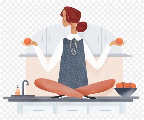 手绘复古女人瑜伽png图片素材下载图片编号10700627 Png素材网