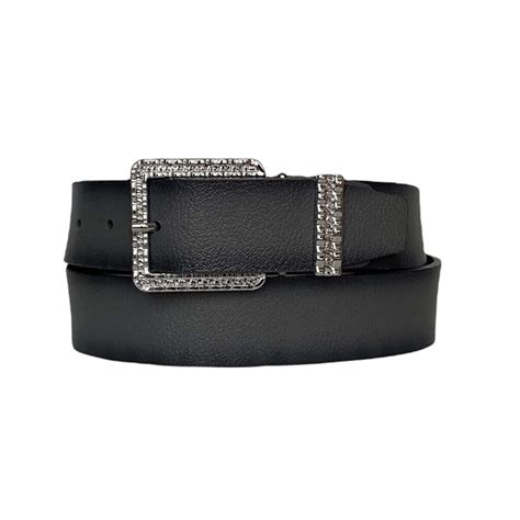 Buy Womens Belts For Denim Designer Buckle Gray Leather