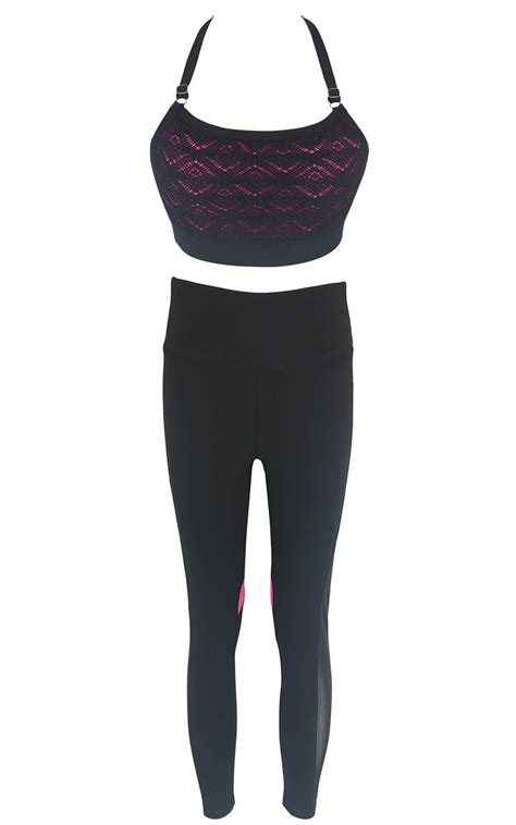 Custom Gym Wear Lace Crochet Yoga Sports Bra Fitness Apparel