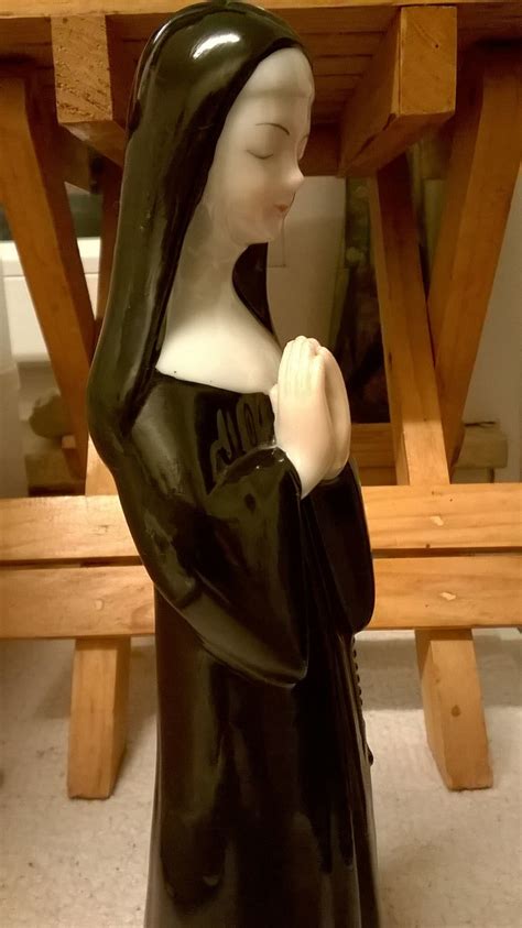 Vaga International Rotterdam Ceramic Figure Catholic Praying Nun 1960s Collectors Weekly