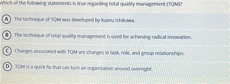 Solved Which Of The Following Statements Is True Regarding Chegg