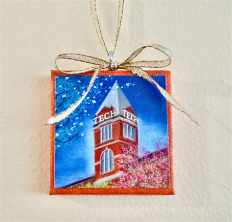Georgia Tech Ornament Tech Tower Ornament Georgia Tech T Gt