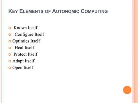 Autonomic Computing Ppt Ppt