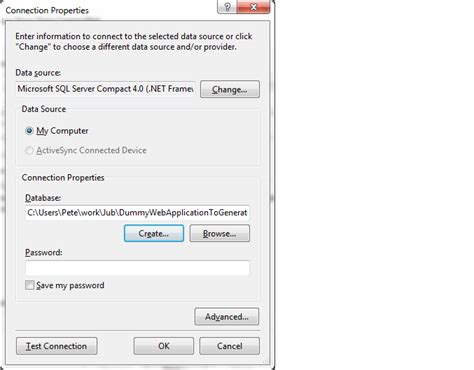 Generating A Sql Server Ce Database Schema From A Sql Server Database