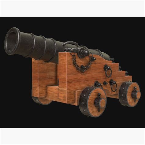 Old Cannon 3 3d 모델 다운로드 캐넌 On