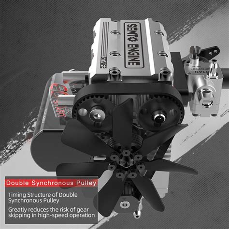 Semto Engine St Nf2 Diy Build A Nitro 4 Stroke 2 Cylinder Engine Kit