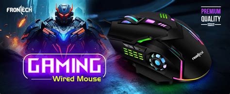Buy Frontech Wired Gaming Mouse 6 Key Rgb Backlit Effect 7