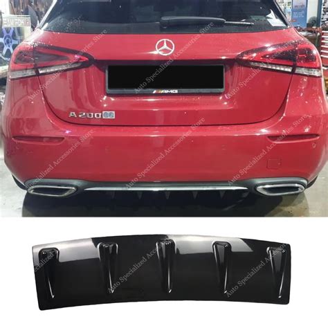 For Mercedes W177 Rear Bumper Diffuser Splitter A Class A200 A180d