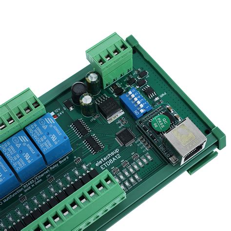 IN DIO Ethernet RS Relay Switch Module Modbus RTU TCP IP Network Controller PLC