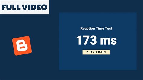 Full Video Create A Reaction Time Test Game Using Html Css And Javascript Youtube