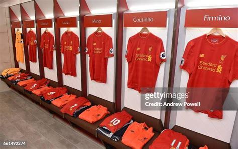 New Liverpool Dressing Room Unveiled At Anfield Photos And Premium High