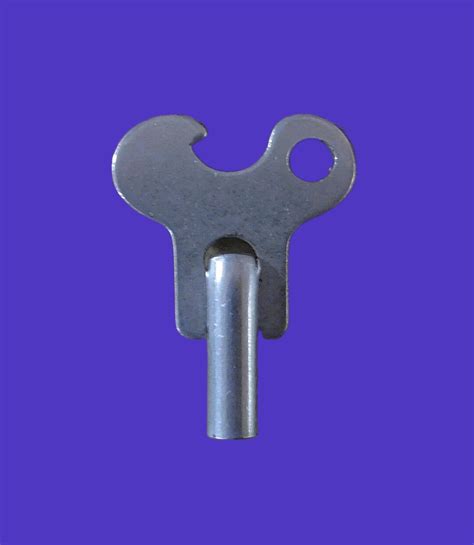 Vintage Antique Steel Clock Key Round Bit Antique Timekeeping Hardware