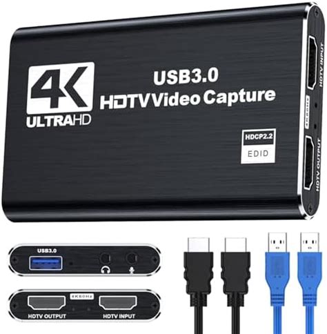 Amazon Com K HDMI Video Capture Card USB P FPS Game Live Streaming And Recording