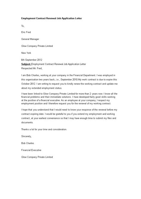 Sample Of Not Renewing Contract Letter At Sample Letters