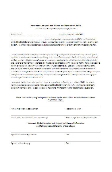 Free 50 Background Check Consent Forms Download How To Create Guide