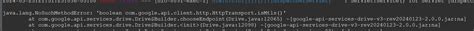 Java Lang Nosuchmethoderror Boolean Google Api Client
