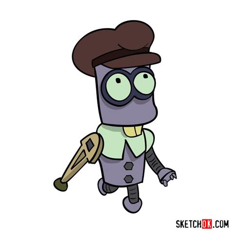 How To Draw Tinny Tim From Futurama Step By Step Drawing Tutorials