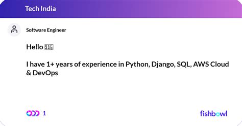 Hello I Have Years Of Experience In Python Fishbowl
