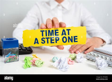Conceptual Caption Time At A Step OneSlowly But Surely Milestone Careful Gradual Steps Business