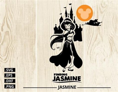 Princess Jasmine SVG Disney Princess Svg Vector Cut File Cricut Design Silhouette Vector