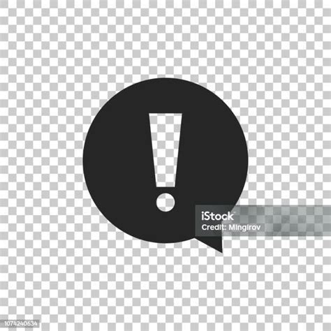 동그라미 아이콘 투명 한 배경에 고립에서 느낌표 마크 위험 경고 기호입니다 평면 디자인입니다 벡터 일러스트 레이 션 0명에 대한