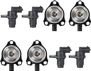 4pcs Camshaft Position Sensor And 4pcs Camshaft Adjuster Magnet
