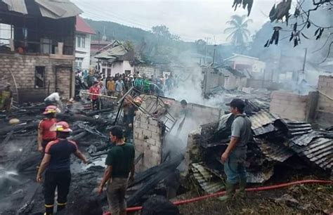 Kebakaran Tiga Rumah Gadang Dan Sejumlah Bangunan Lain Di Solok Telan