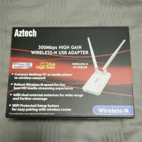 Aztech Wireless N Usb Adaptor Computers And Tech Parts And Accessories Cables And Adaptors On Carousell