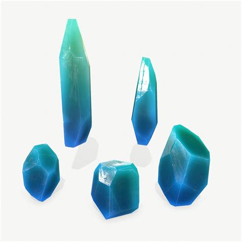 Crystal Set 3d Model Turbosquid 2284620