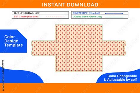 Cardboard Folding Tray Box Dieline Template And 3d Render File Box