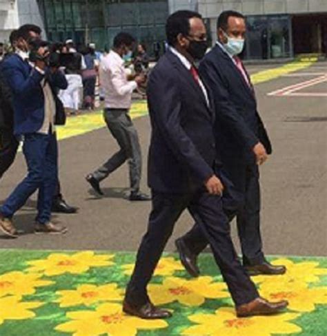 الرئيس الصومالي يصل إلى أديس أبابا Ena عربي Ena