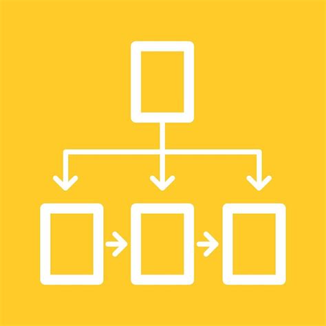 Flowchart Line Color Background Icon 16729240 Vector Art At Vecteezy