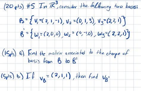 Solved 20 Pts 1 Consider The Vector Space R With The