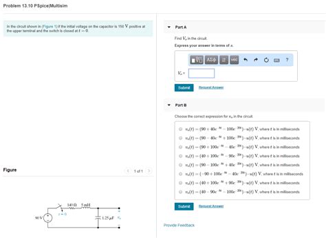 Solved Problem 13 10 Pspice Multisim In The Circuit Shown In