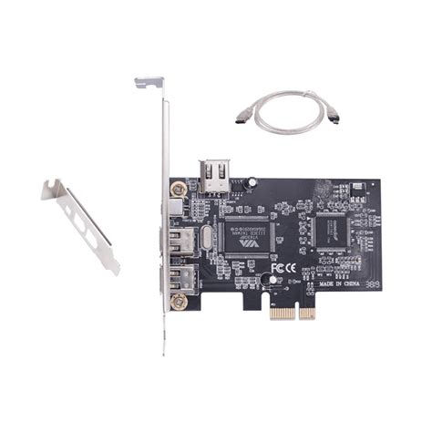Pci Express 1394b Firewire Adapter Card 4x 1394a Ports 800mbps For Windows And Mac Systems