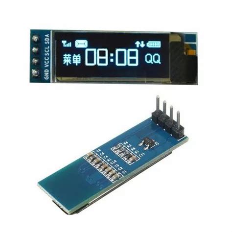 0 91 inch oled display 128x32 i2c blue color 4 pin module at ₹ 165
