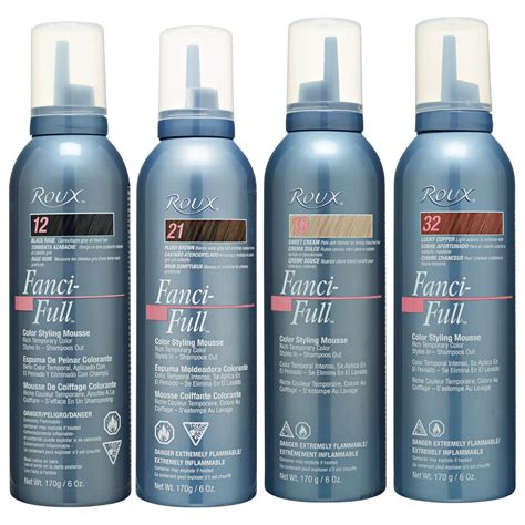 Fanci Full Temporary Hair Color Mousse By Roux Temporary Hair Color