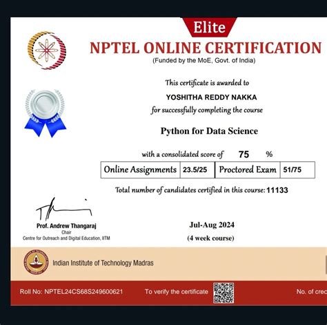 Nptel Python Datascience Learningjourney Skilldevelopment