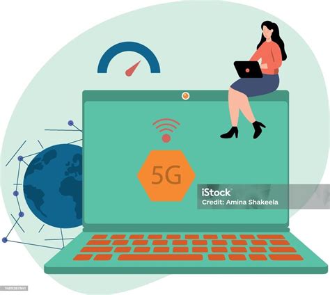 The Girl Is Using 5g Network Stock Illustration Download Image Now