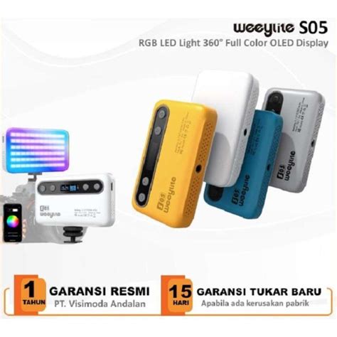 Jual Viltrox Weeyite S05 RGB LED Light 360 Full Color OLED Display