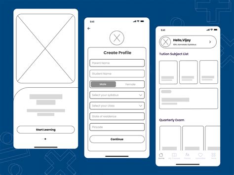 Edtech App Lo Fi Wireframes By Neointeraction Design Ux Design