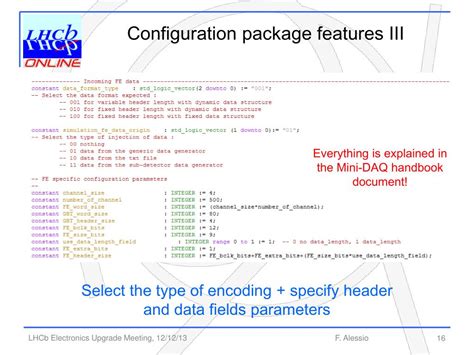 Ppt Running Simulation For The Mini Daq Tfc And Fe Features