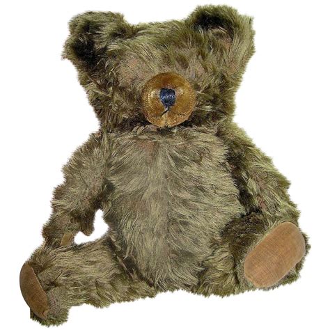 Vintage Teddy Bear Mohair Felt Paws Early Jointed Head Arms And