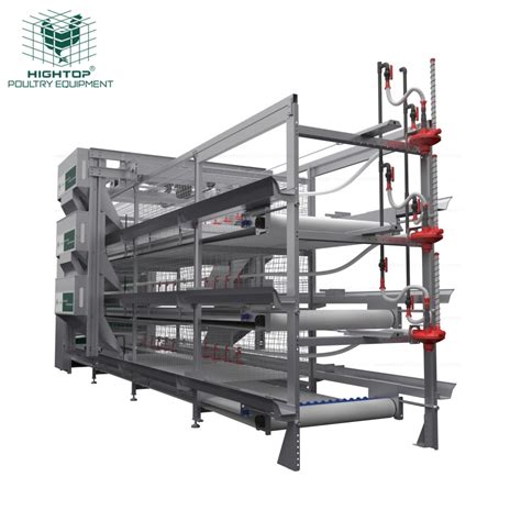 4 Tier H Type Poultry Automatic Broiler Chicken Battery Cage