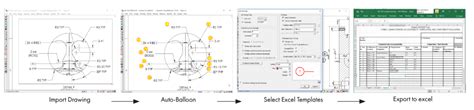 qa cad auto ballooning ocr software for reading the drawing