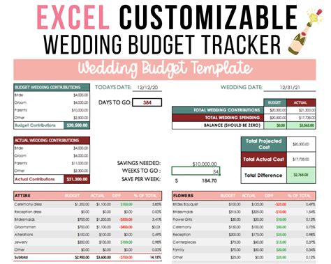 Wedding Excel Template